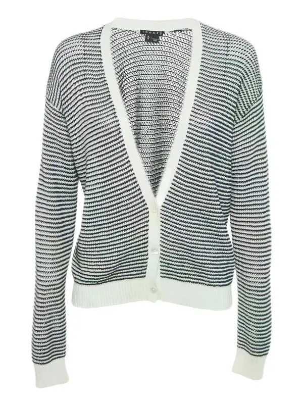 Theory Striped Cardigan - Blue