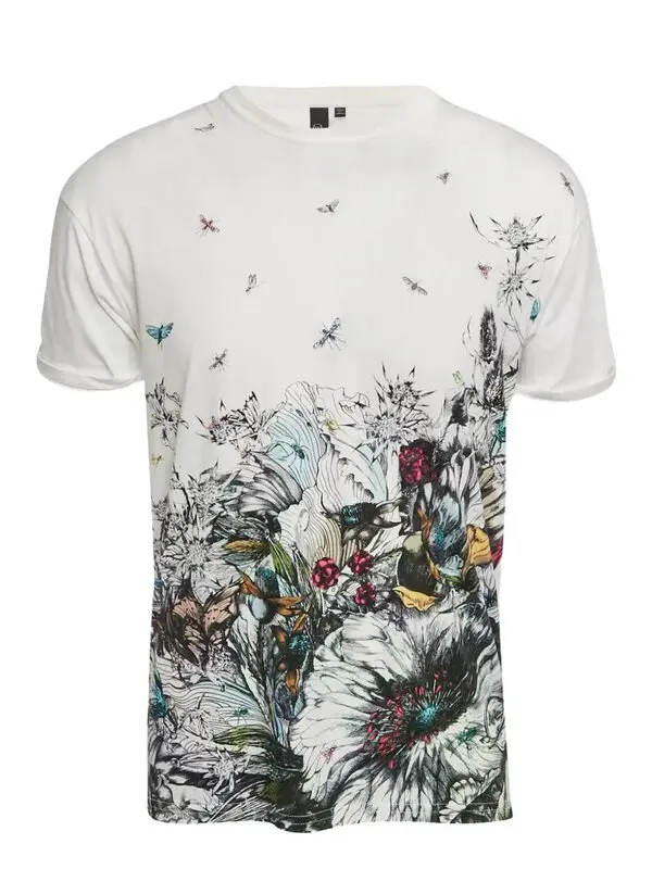 Alexander McQueen Floral-print T-shirt - White