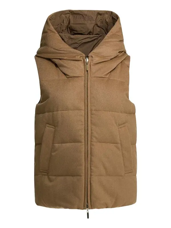 Max Mara Padded Vest Jacket - Brown