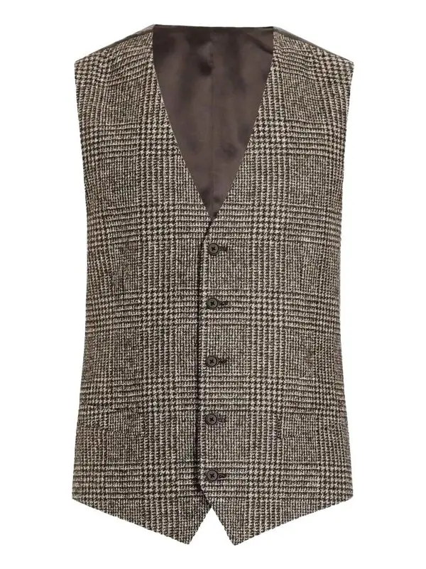 Dolce & Gabbana Glen Checked Vest - Multicolour