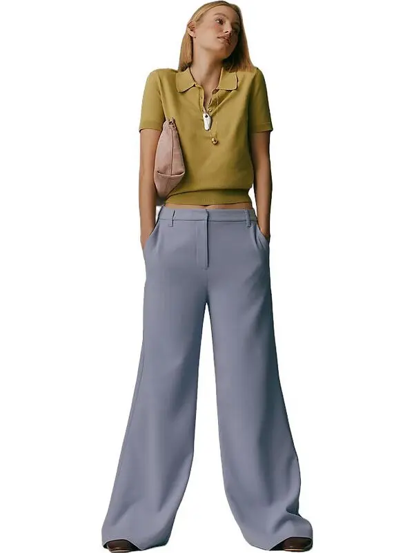 Maeve Flat-front Trousers - Lavender