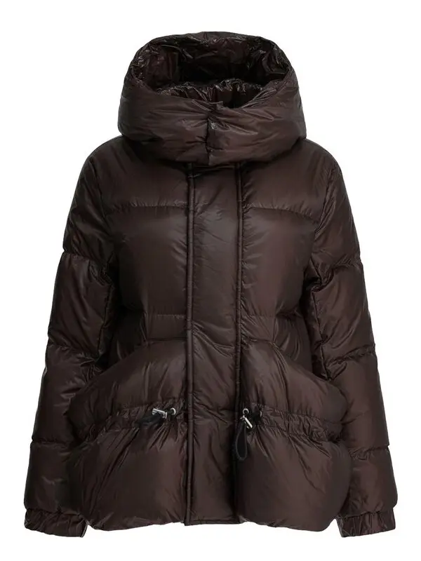 Sacai Quilted Nylon Down Jacket - Brown