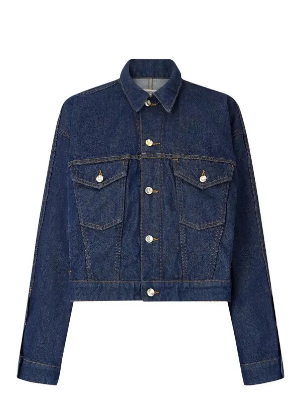 Ossou Sway Denim Trucker Jacket - Blue