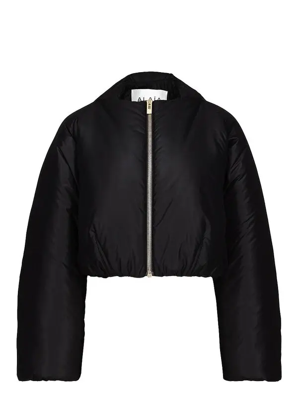 Alaïa Bomber Plie Jacket - Noir Alaia