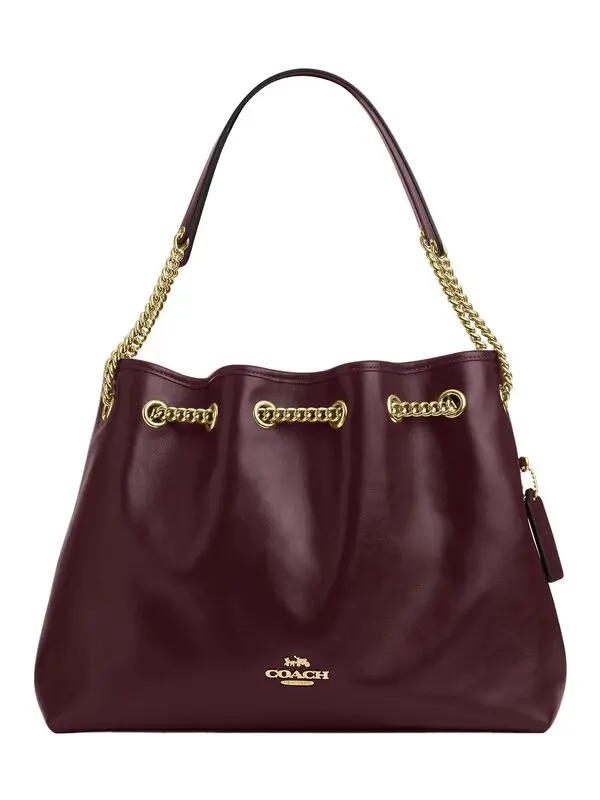COACH OUTLET Evelyn Shoulder Bag - Gold/dark Wine