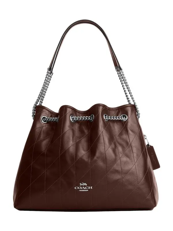 COACH OUTLET Coach Evelyn Quilted Shoulder Bag - Silver/maple