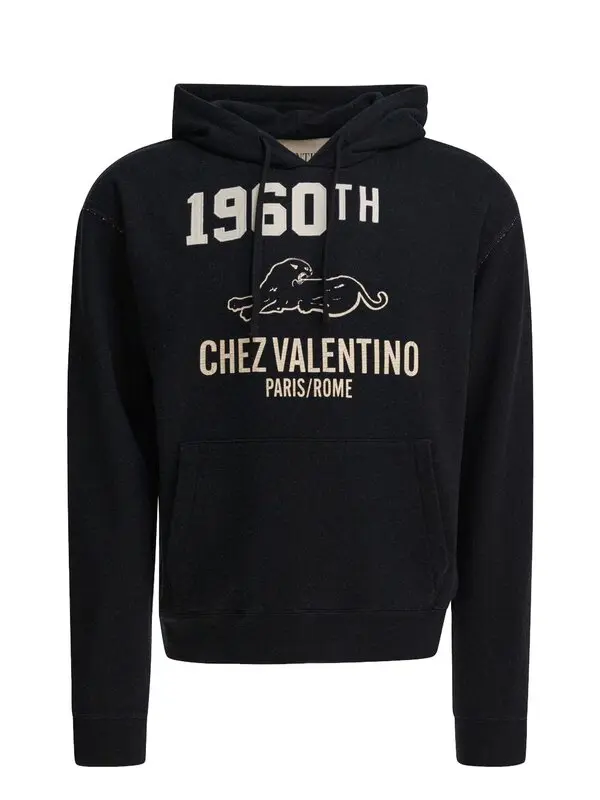 Valentino Garavani Cotton Hoodie - Black