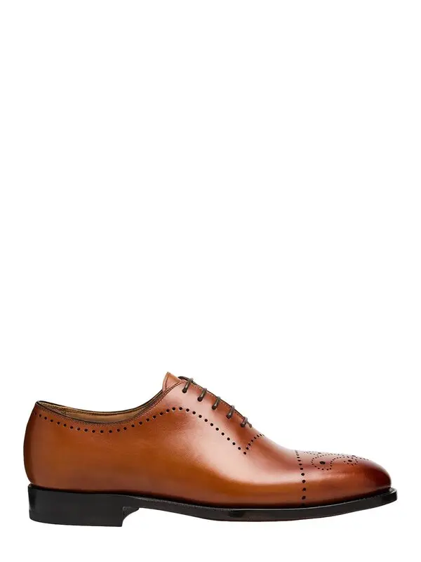 Kiton Caravaggio Wholecut Oxfords - Ltbrwn