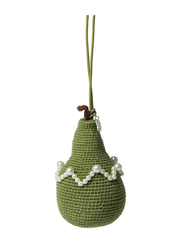 GOHAR WORLD Crochet Bag Charm - Pear