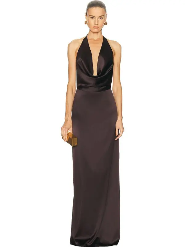 Eterne Carla Maxi Dress - Espresso