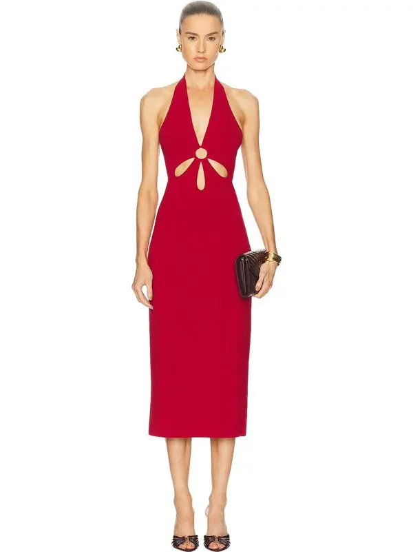 Cult Gaia Vinna Midi Dress - Merlot