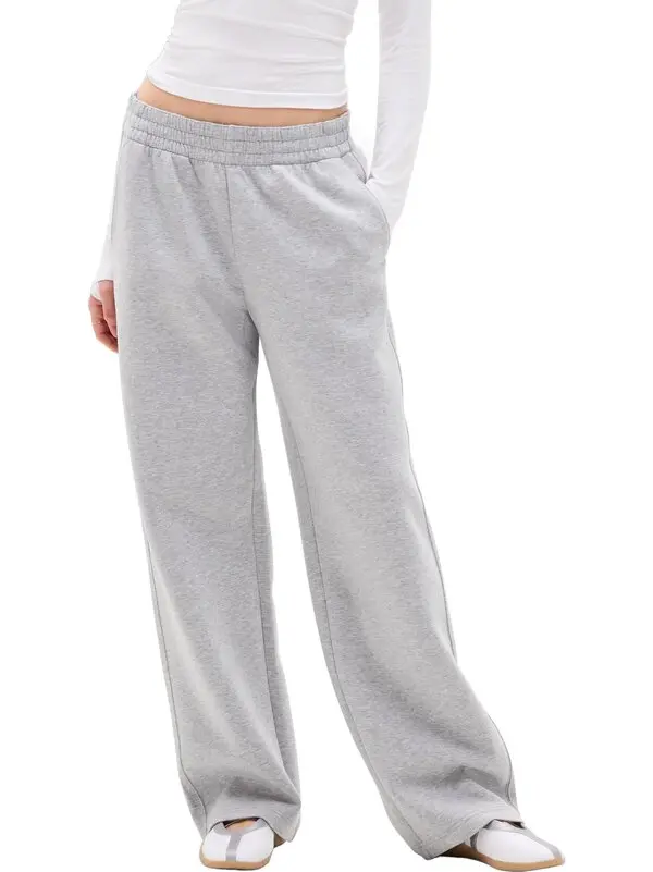 Athleta Form Knit Mid Rise Straight Pant - Grey