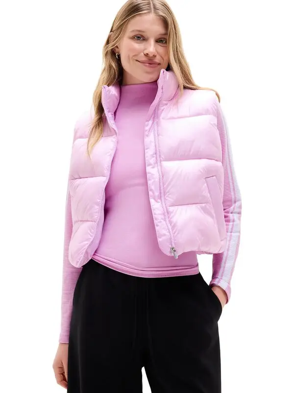 Athleta Halo Puffer Vest - Fleur