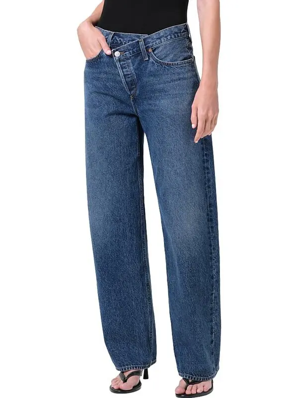 AGOLDE Arc High Rise Straight Crisscross Jeans - Form