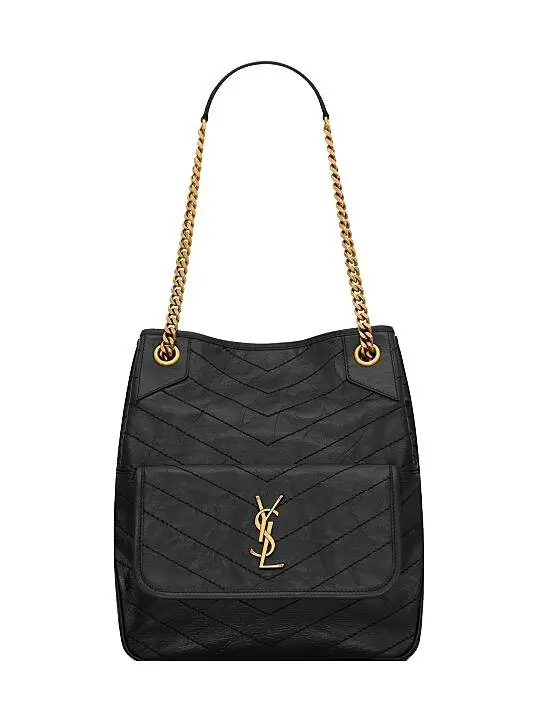 Saint Laurent Niki Small Shopping Bag - Black