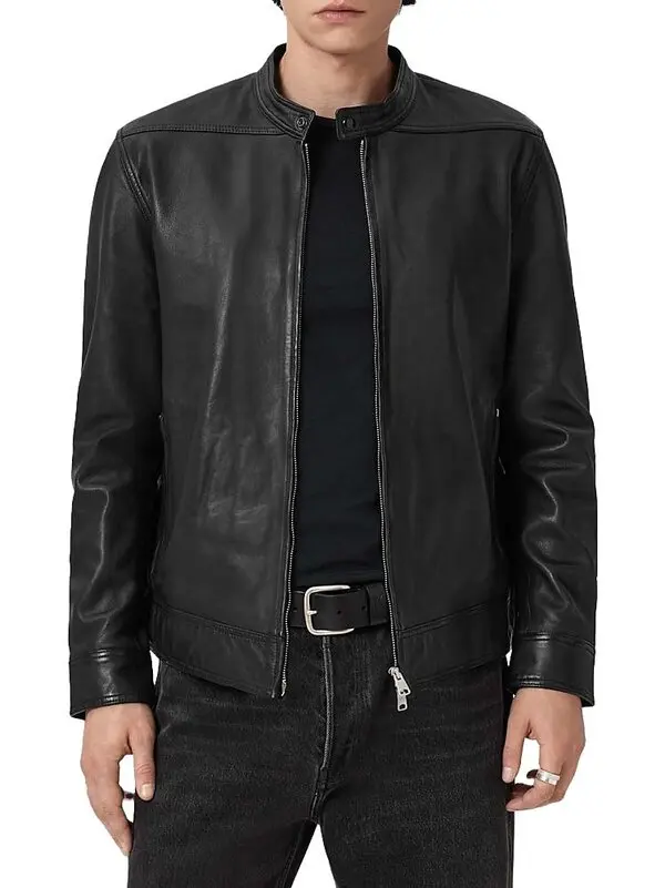 ALLSAINTS Holt Leather Jacket - Black