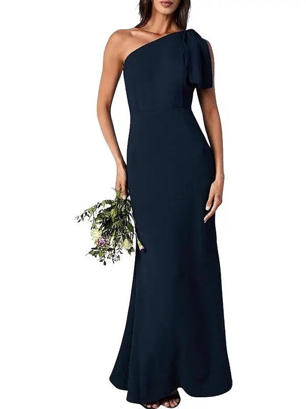 Coast One-shoulder Maxi Dress - Navy