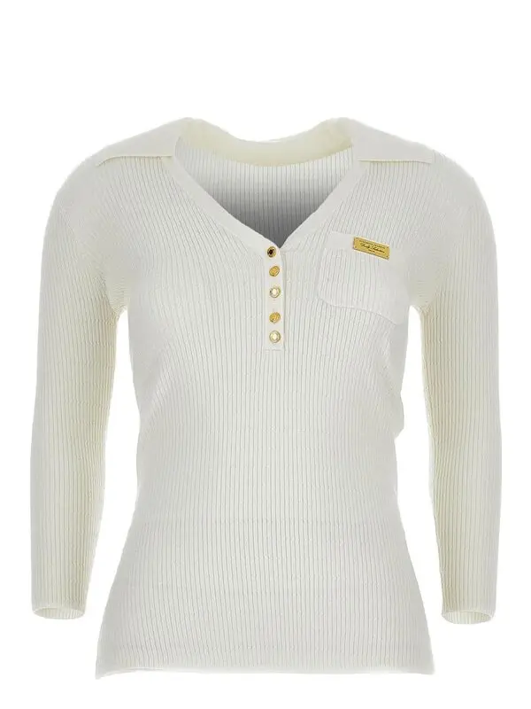 Elisabetta Franchi Tricot Sweater - White