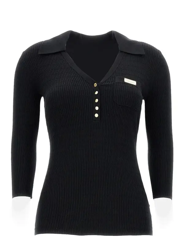 Elisabetta Franchi Tricot Sweater - Black