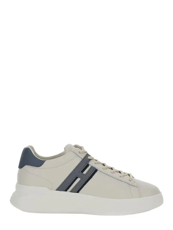 Hogan H580 H Profile Lace Up Sneakers - White