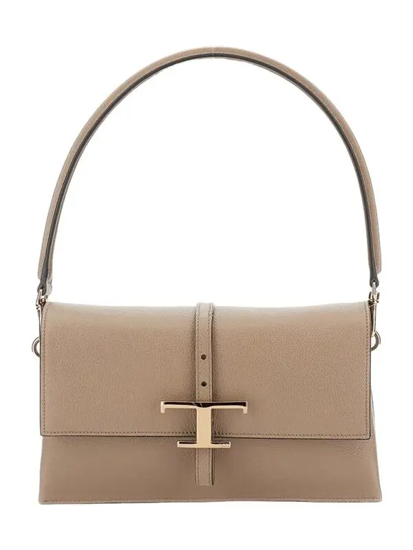 TOD'S Flap Bag T Timeless Mini - Brown