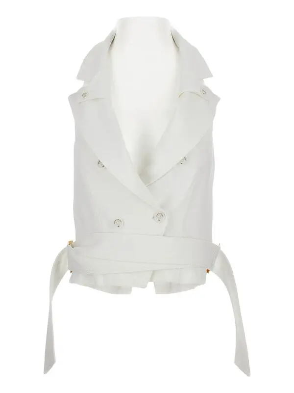 Elisabetta Franchi Gilet - White