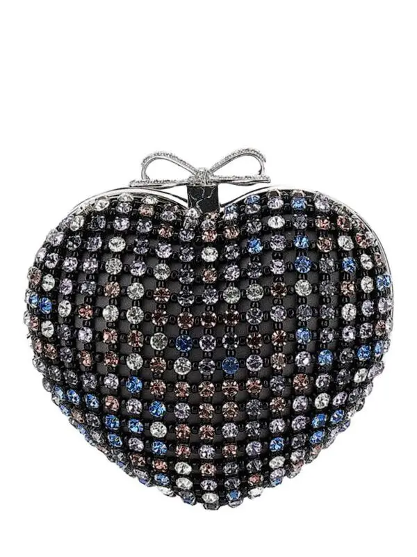 SELF-PORTRAIT Heart-shaped Multicrystal Pochette - Multicolor