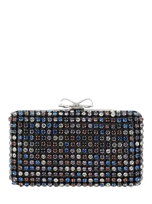 SELF-PORTRAIT Crystal Embellished Pochette - Multicolor