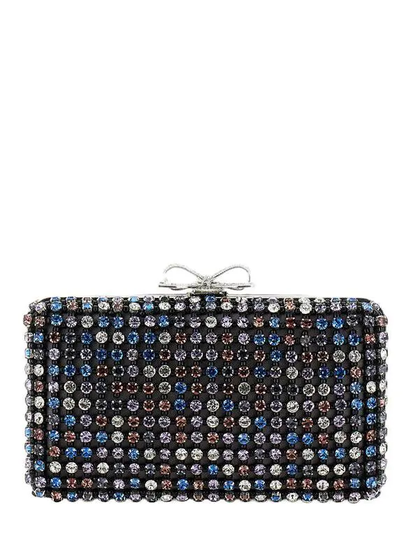 SELF-PORTRAIT Crystal Embellished Pochette - Multicolor