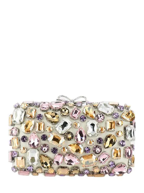 SELF-PORTRAIT Clutch Bag With Crystals - Multicolor