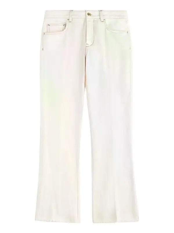 FAY Cropped Jeans - White