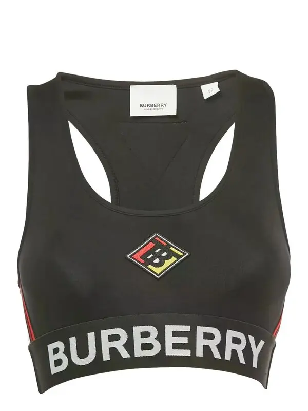 Burberry Logo-patch Sports Bra - Black