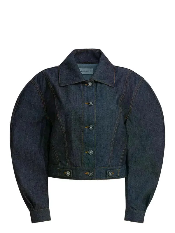 Givenchy Back-to-front Cocoon Denim Jacket - Blue