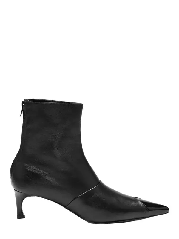 Remain Birger Christensen Pointed-toe Leather Boots - Black