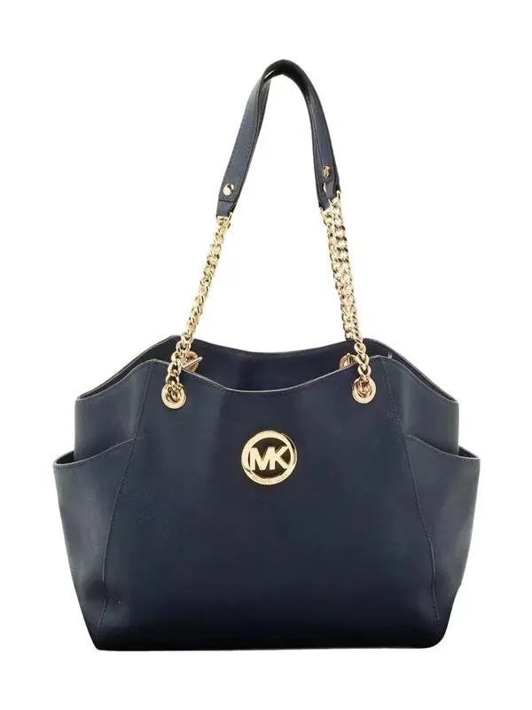 Michael Kors Jet Set Leather Tote - Blue