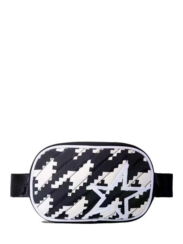 Perfect Moment Houndstooth-pattern Belt Bag - Black