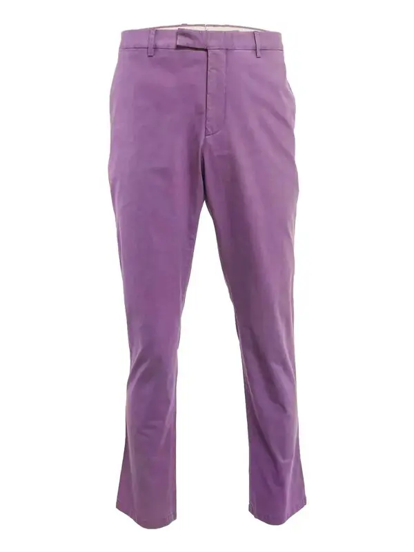 Ralph Lauren Tailored Cotton Trousers - Purple