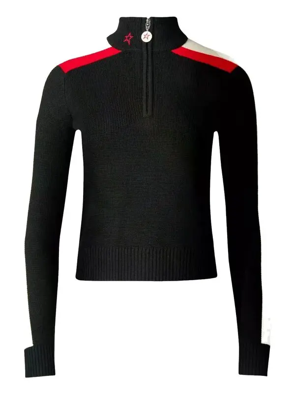 Perfect Moment Half-zip Sweater - Black