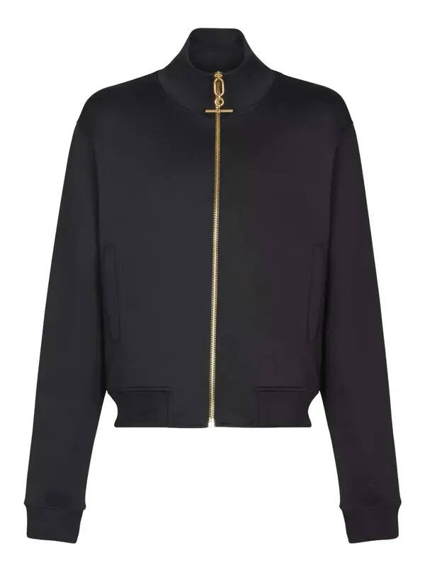 Balmain T-bar Zip Track Jacket - Black