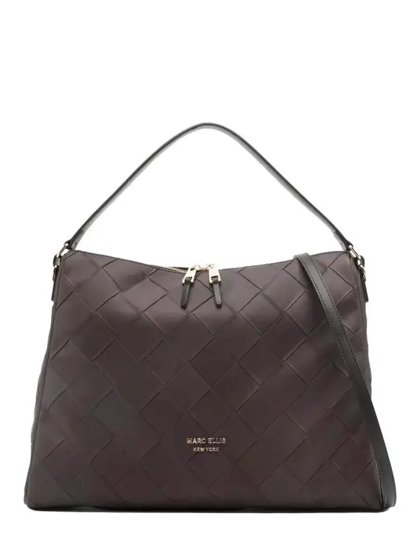 MARC ELLIS Woven Design Tote - Brown