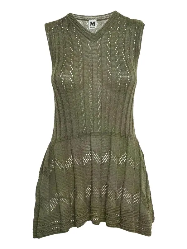 Missoni Knitted Mini Dress - Green