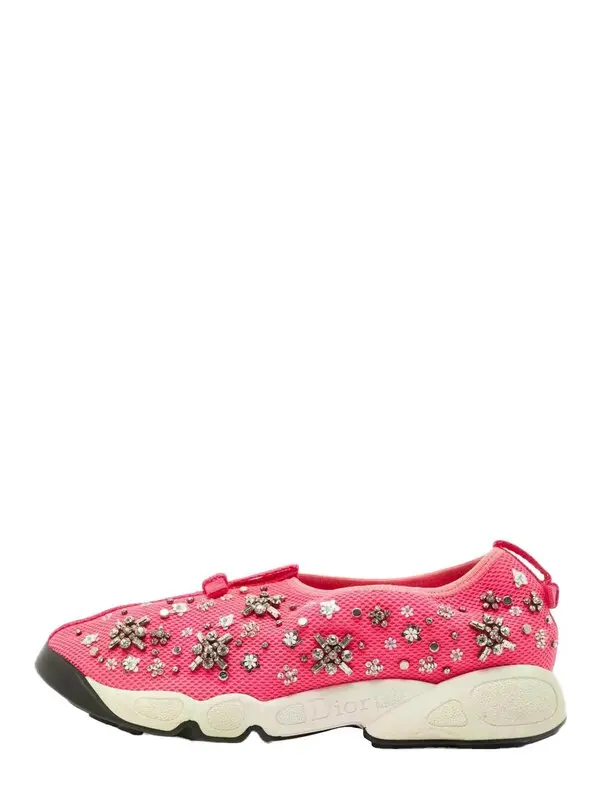 Dior Fusion Crystal-embellished Sneakers - Pink