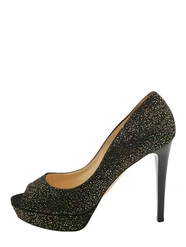 JIMMY CHOO Peep-toe Platform Pumps - Black