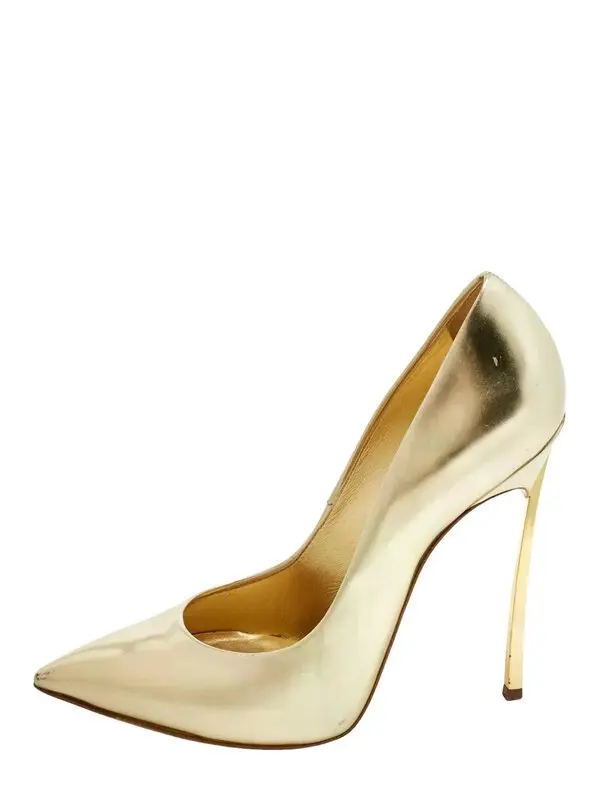 Casadei Blade Pumps - Gold