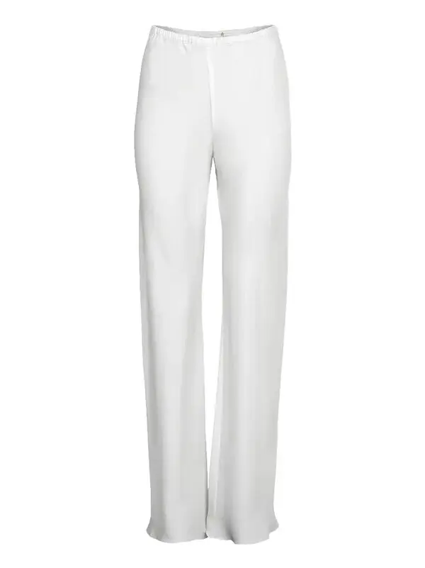 PETER COHEN Flared Palazzo Pants - White