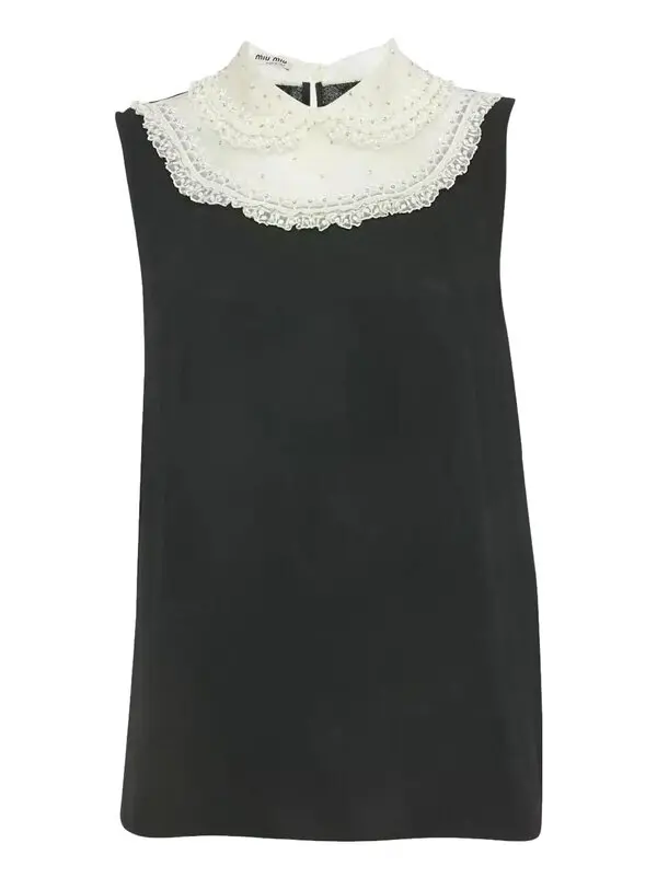 Miu Miu Sleeveless Top - Black