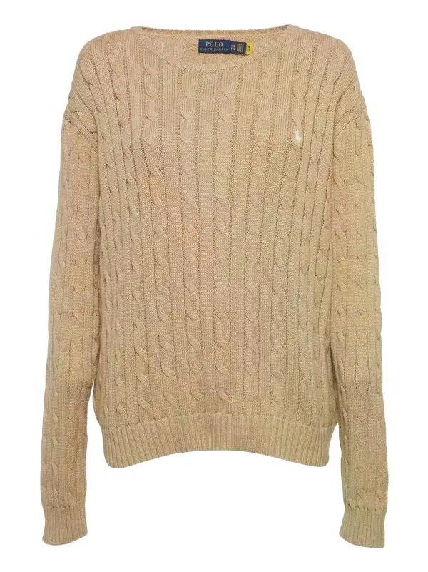 Ralph Lauren Cable-knit Crew Neck Sweater - Neutrals
