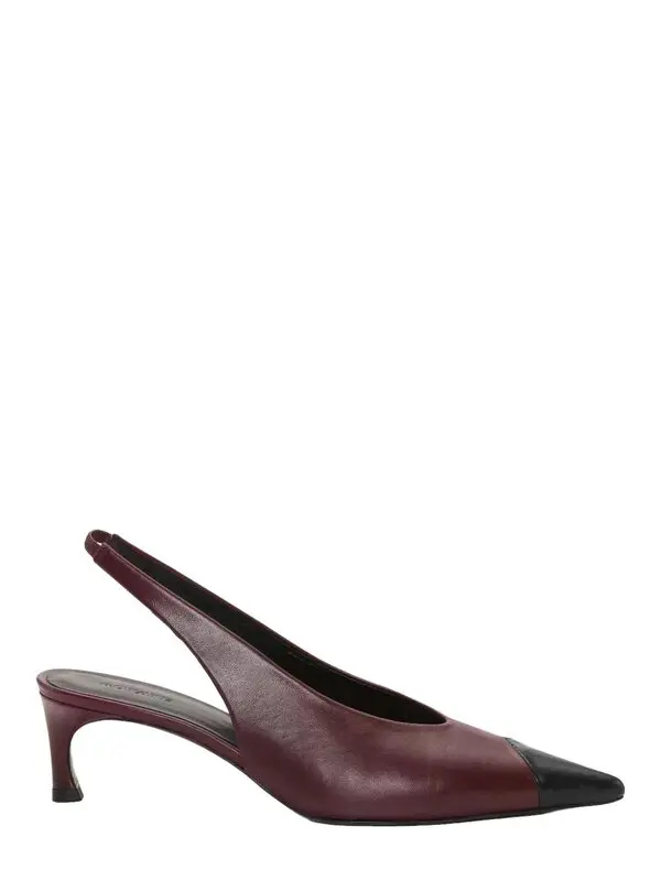 Remain Birger Christensen Slingback Leather Pumps - Red