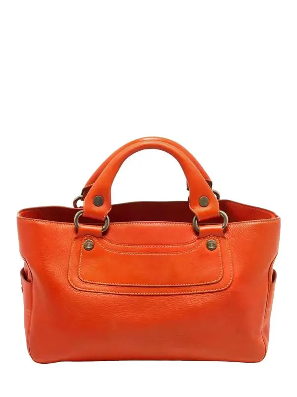Celine Boogie Leather Tote Bag - Orange