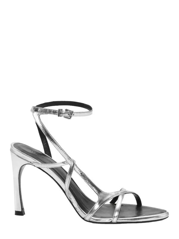 Remain Birger Christensen Strappy Leather Sandals - Silver